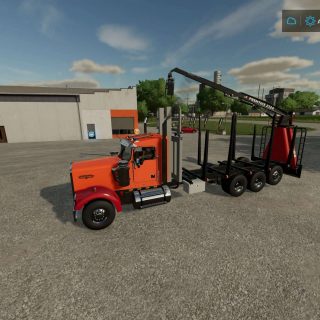Kenworth w900 log truck V1.0 FS22 Mod | Farming Simulator 22 Mod