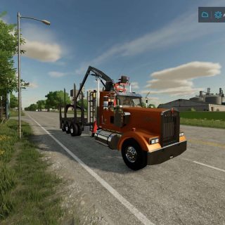 Kenworth w900 log truck V1.0 FS22 Mod | Farming Simulator 22 Mod