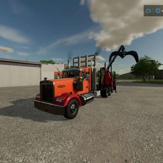 Kenworth w900 log truck V1.0 FS22 Mod | Farming Simulator 22 Mod