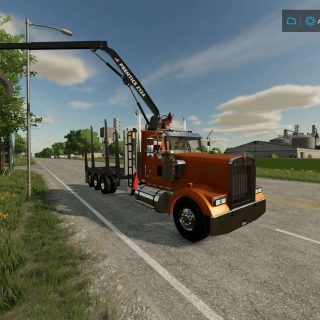 Kenworth w900 log truck V1.0 FS22 Mod | Farming Simulator 22 Mod