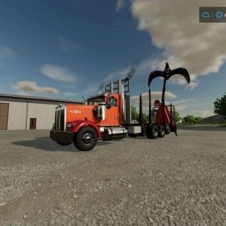 Kenworth w900 log truck V1.0 FS22 Mod | Farming Simulator 22 Mod
