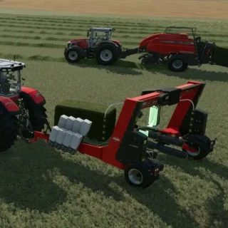 Kuhn SW4014 Hesston Wrapper v1.0 FS22 Mod | Farming Simulator 22 Mod