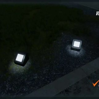 Landbauer Courtyard Lighting v1.1 FS22 Mod | Farming Simulator 22 Mod