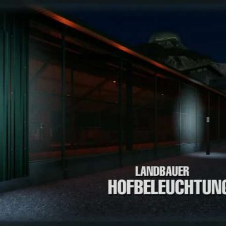 Landbauer Courtyard Lighting v1.1 FS22 Mod | Farming Simulator 22 Mod