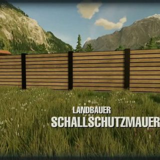 Landbauer Soundproof Wall v1.0 FS22 Mod | Farming Simulator 22 Mod