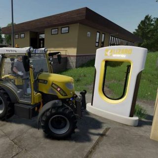 Lizard Super Fast Charging Station v1.0 FS22 Mod | Farming Simulator 22 Mod