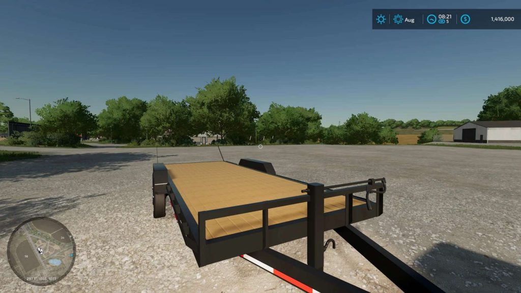 Load Trail Skid Steer Trailer (Original Conversion) v1.0 FS22 Mod ...