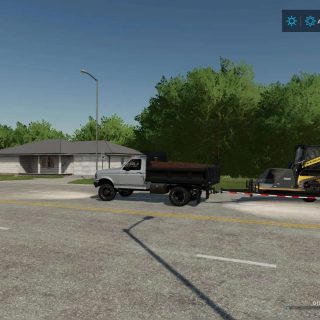 Load Trail Skid Steer Trailer (Original Conversion) v1.0 FS22 Mod ...