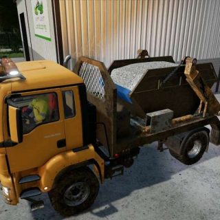MAN TGS Skip Loader v1.0 FS22 Mod | Farming Simulator 22 Mod