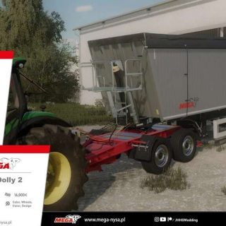 MEGA Light 3 60m3 semi-trailer v1.0 FS22 | Farming Simulator 22 Mods