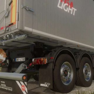 MEGA Light 3 60m3 semi-trailer v1.0 FS22 | Farming Simulator 22 Mods