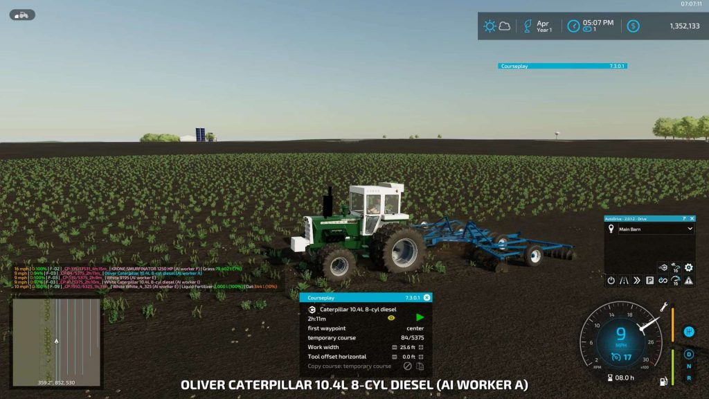 Oliver 2255 Fwa V1 0 Fs22 Mod Farming Simulator 22 Mod