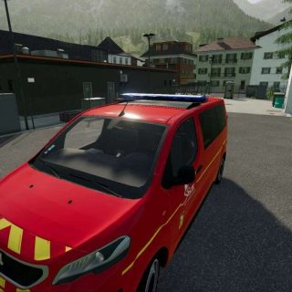 Peugeot Expert Firefighters v1.0 FS22 Mod | Farming Simulator 22 Mod