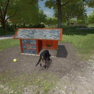 Placeable Big DogHouse v1.0 FS22 Mod | Farming Simulator 22 Mod