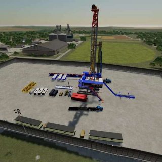 Placeable Drilling Rig v1.0 FS22 Mod | Farming Simulator 22 Mod