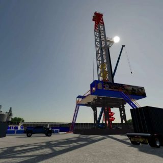 Placeable Drilling Rig v1.0 FS22 Mod | Farming Simulator 22 Mod