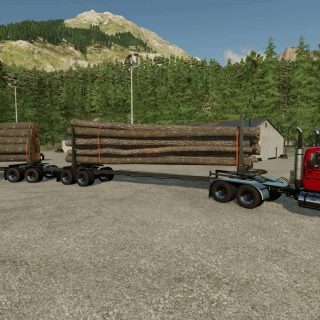 Pole Log Trailer v1.0 FS22 Mod | Farming Simulator 22 Mod