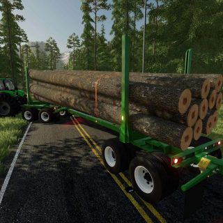 Pole Log Trailer v1.0 FS22 Mod | Farming Simulator 22 Mod