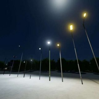 Street Lamps v1.0.0.1 FS22 Mod | Farming Simulator 22 Mod