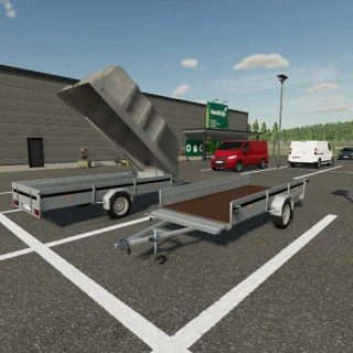 Trailer With Canopy v1.0 FS22 Mod | Farming Simulator 22 Mod