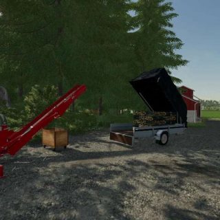 Trailer With Canopy v1.0 FS22 Mod | Farming Simulator 22 Mod