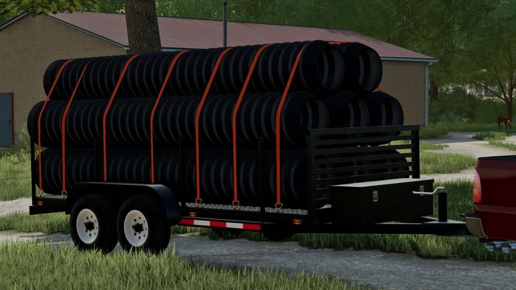 16 foot pipe trailer v1.0 FS22 Mod | Farming Simulator 22 Mod