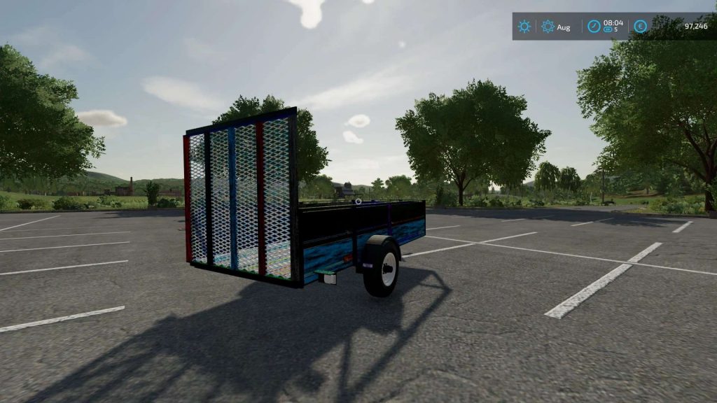1999 Neal Manufacturing Utility Trailer converted v1.0 FS22 Mod ...