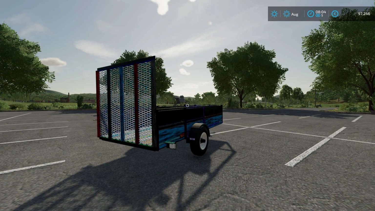 1999 Neal Manufacturing Utility Trailer converted v1.0 FS22 Mod ...