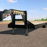 40FT Gooseneck multibrand trailer v1.0 FS22 Mod | Farming Simulator 22 Mod