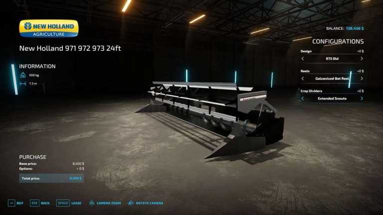 Allis Chalmers 24ft Gleaner Header v1.1 FS22 Mod | Farming Simulator 22 Mod