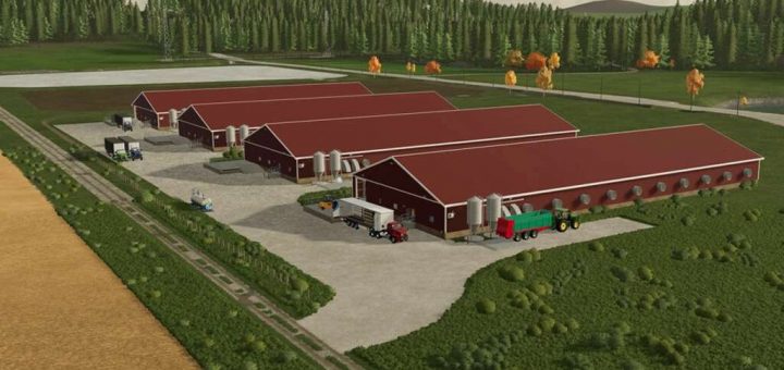 Chicken Factory Barn Mods | Farming Simulator 22 Mods