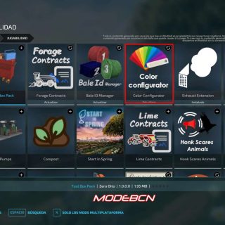 Color Configurator ESPANOL v1.5 FS22 Mod | Farming Simulator 22 Mod