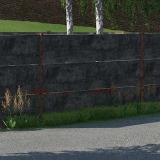 Concrete Wall Prefab v1.0 FS22 Mod | Farming Simulator 22 Mod