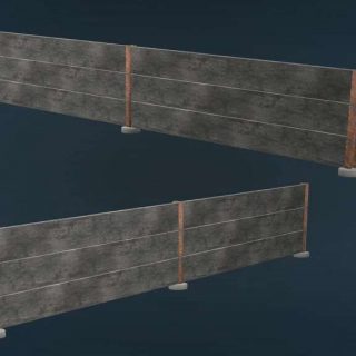 Concrete Wall Prefab v1.0 FS22 Mod | Farming Simulator 22 Mod