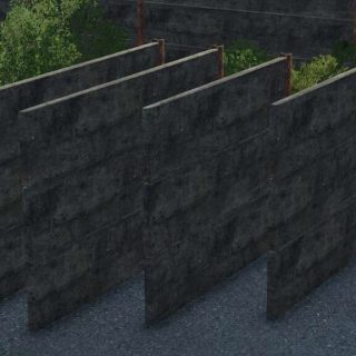 Concrete Wall Prefab v1.0 FS22 Mod | Farming Simulator 22 Mod