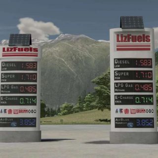 Digital Gasstation Displays v1.0 FS22 Mod | Farming Simulator 22 Mod