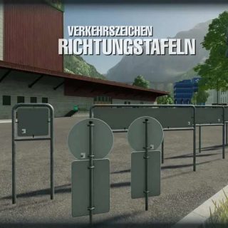 Direction Signs v1.0 FS22 Mod | Farming Simulator 22 Mod