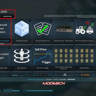Enhanced Loan System VERSION EN ESPANOL v1.1.1 FS22 Mod | Farming Simulator 22 Mod