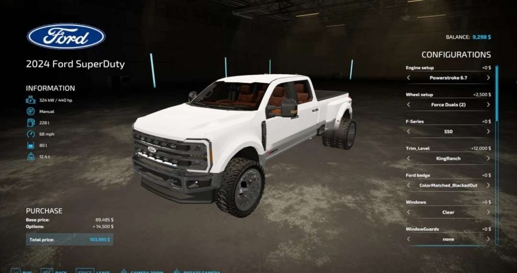 F550 Super duty v1.0 FS22 Mod | Farming Simulator 22 Mod