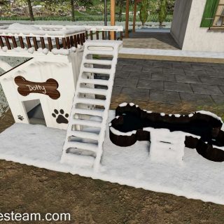 Fancy Dog House V1.1 FS22 Mod | Farming Simulator 22 Mod