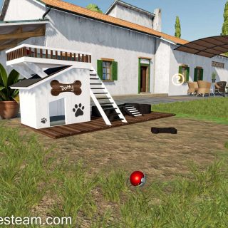 Fancy Dog House V1.1 FS22 Mod | Farming Simulator 22 Mod
