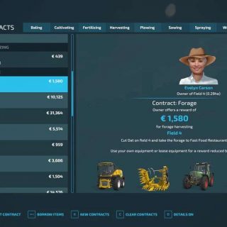 Forage Contracts v1.0 FS22 Mod | Farming Simulator 22 Mod