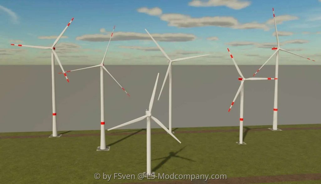General Electric Windturbines v2.1 FS22 Mod | Farming Simulator 22 Mod