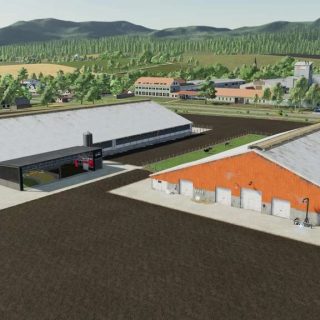 Lizard Cow Barns v1.0 FS22 Mod | Farming Simulator 22 Mod