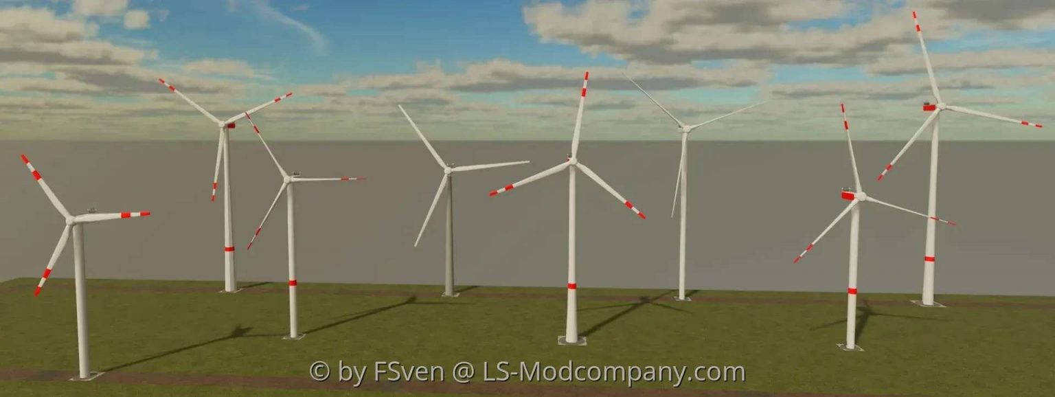 Nordex Delta Windturbines v2.1 FS22 Mod | Farming Simulator 22 Mod