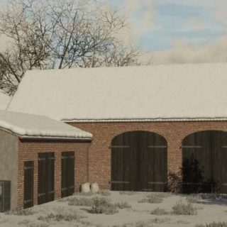 Old Brick Building v1.0 FS22 Mod | Farming Simulator 22 Mod