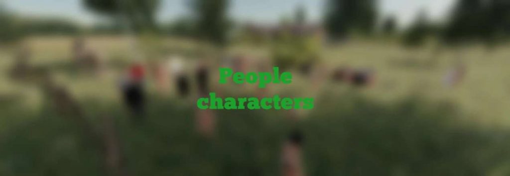 People characters v1.0 FS22 Mod | Farming Simulator 22 Mod