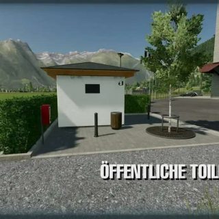 Public Toilets v1.1 FS22 Mod | Farming Simulator 22 Mod