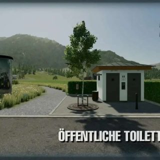 Public Toilets v1.1 FS22 Mod | Farming Simulator 22 Mod