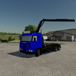 Scania 143M V8 Hooklift v1.0 FS22 Mod | Farming Simulator 22 Mod